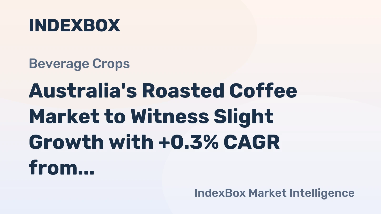 Australia's Roasted Coffee Market to Witness Slight Growth with +0.3% CAGR from 2024 to 2035