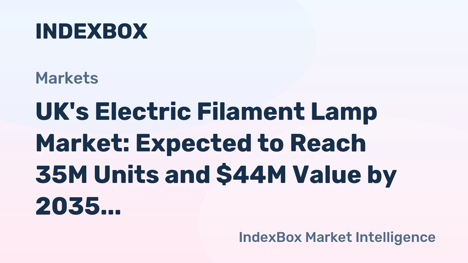 UK's Electric Filament Lamp Market: Expected to Reach 35M Units and $44M Value by 2035