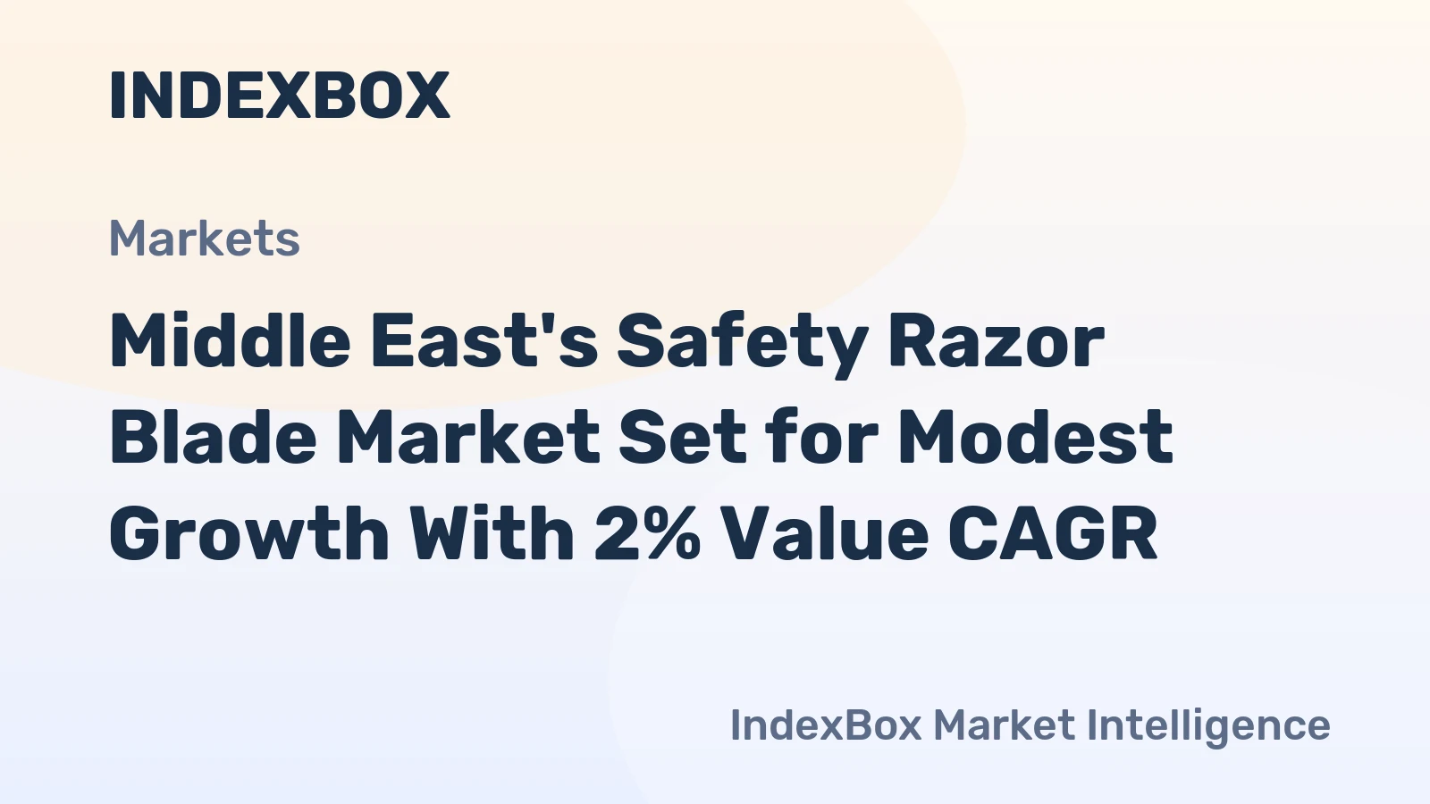 Middle East's Safety Razor Blade Market Set for Modest Growth With 2% Value CAGR