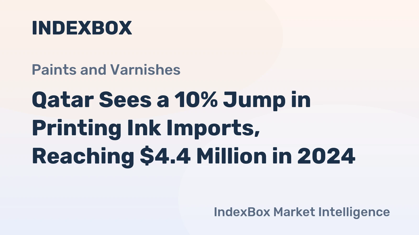 Qatar Sees a 10% Jump in Printing Ink Imports, Reaching $4.4 Million in 2024