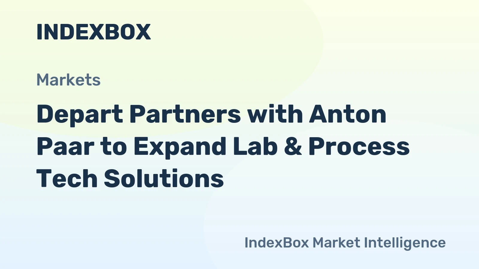 Depart Partners with Anton Paar to Expand Lab & Process Tech Solutions