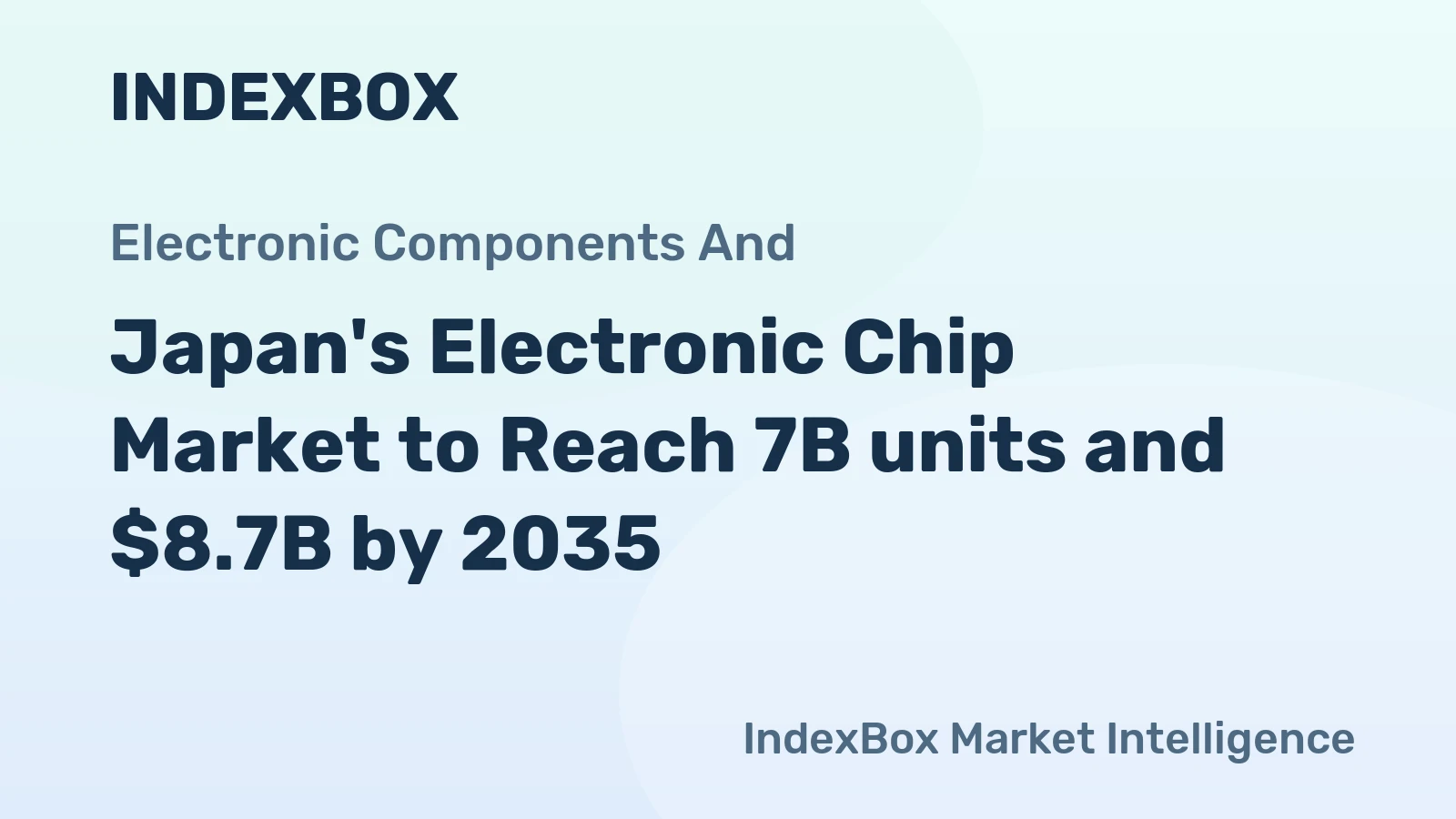 Japan's Electronic Chip Market to Reach 7B units and $8.7B by 2035