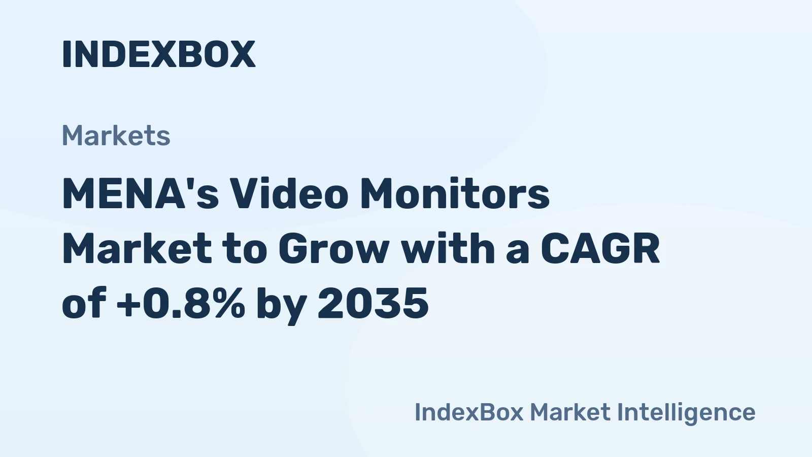 MENA's Video Monitors Market to Grow with a CAGR of +0.8% by 2035