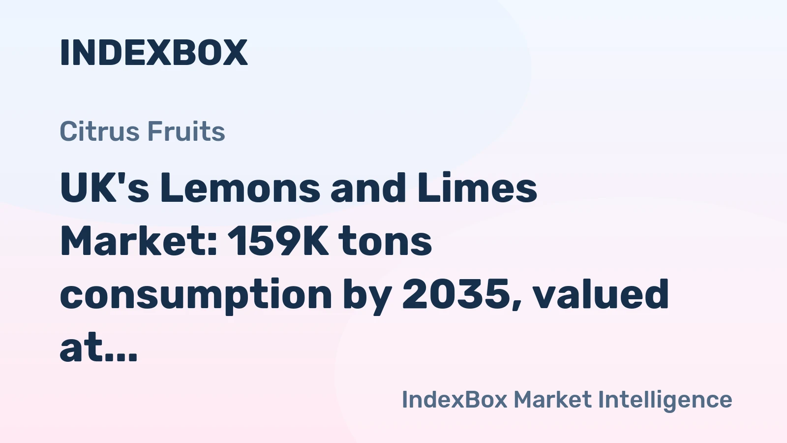 UK's Lemons and Limes Market: 159K tons consumption by 2035, valued at $201M