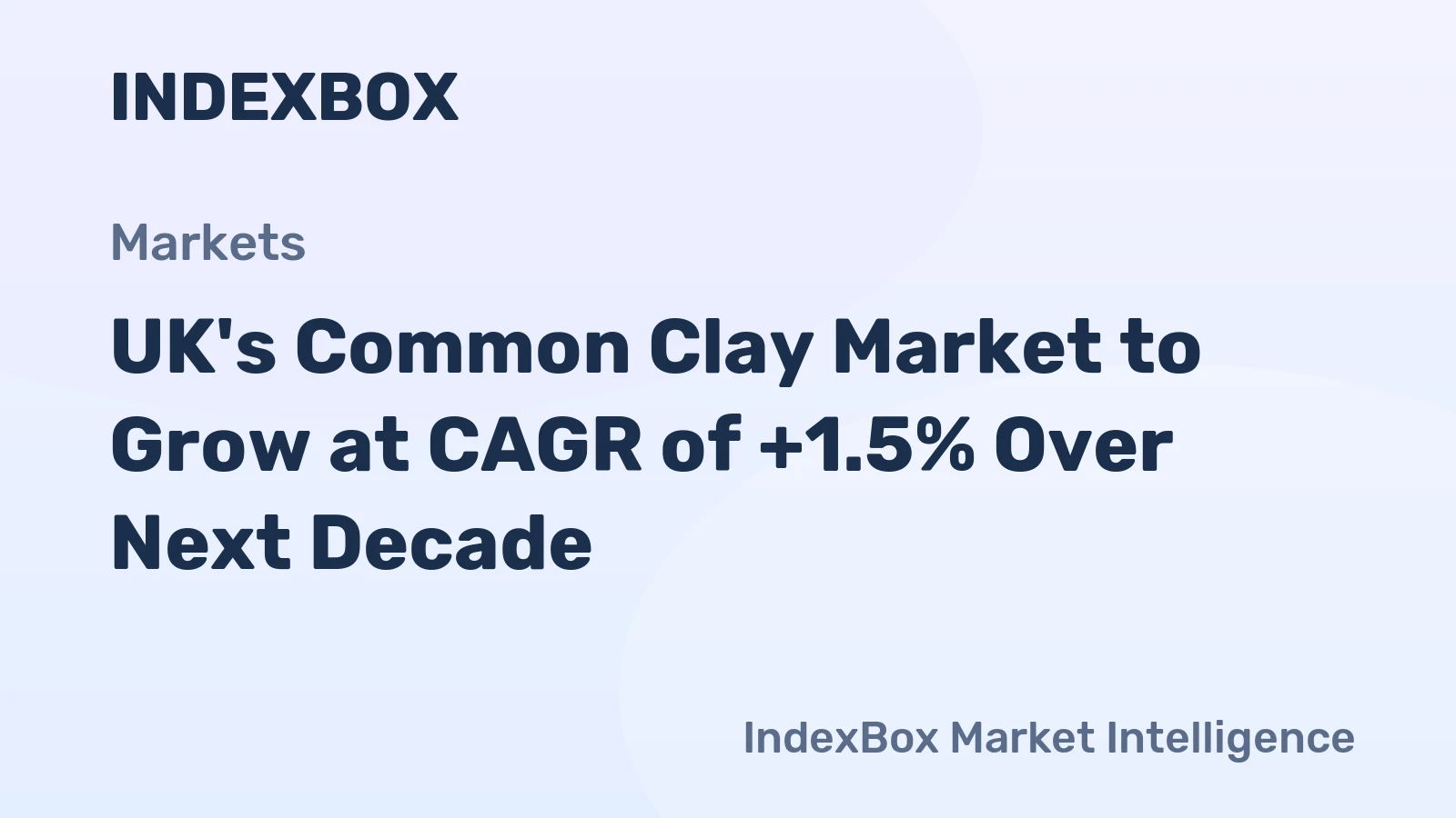 UK's Common Clay Market to Grow at CAGR of +1.5% Over Next Decade