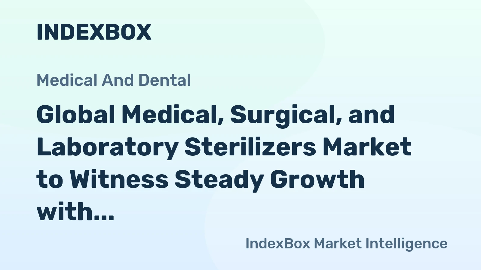 Global Medical, Surgical, and Laboratory Sterilizers Market to Witness Steady Growth with a CAGR of +1.9% from 2024 to 2035