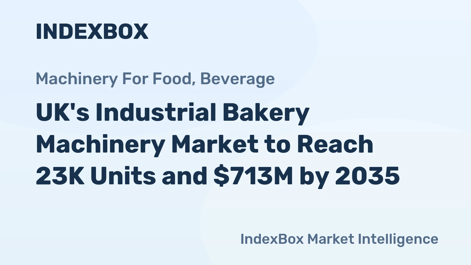 UK's Industrial Bakery Machinery Market to Reach 23K Units and $713M by 2035