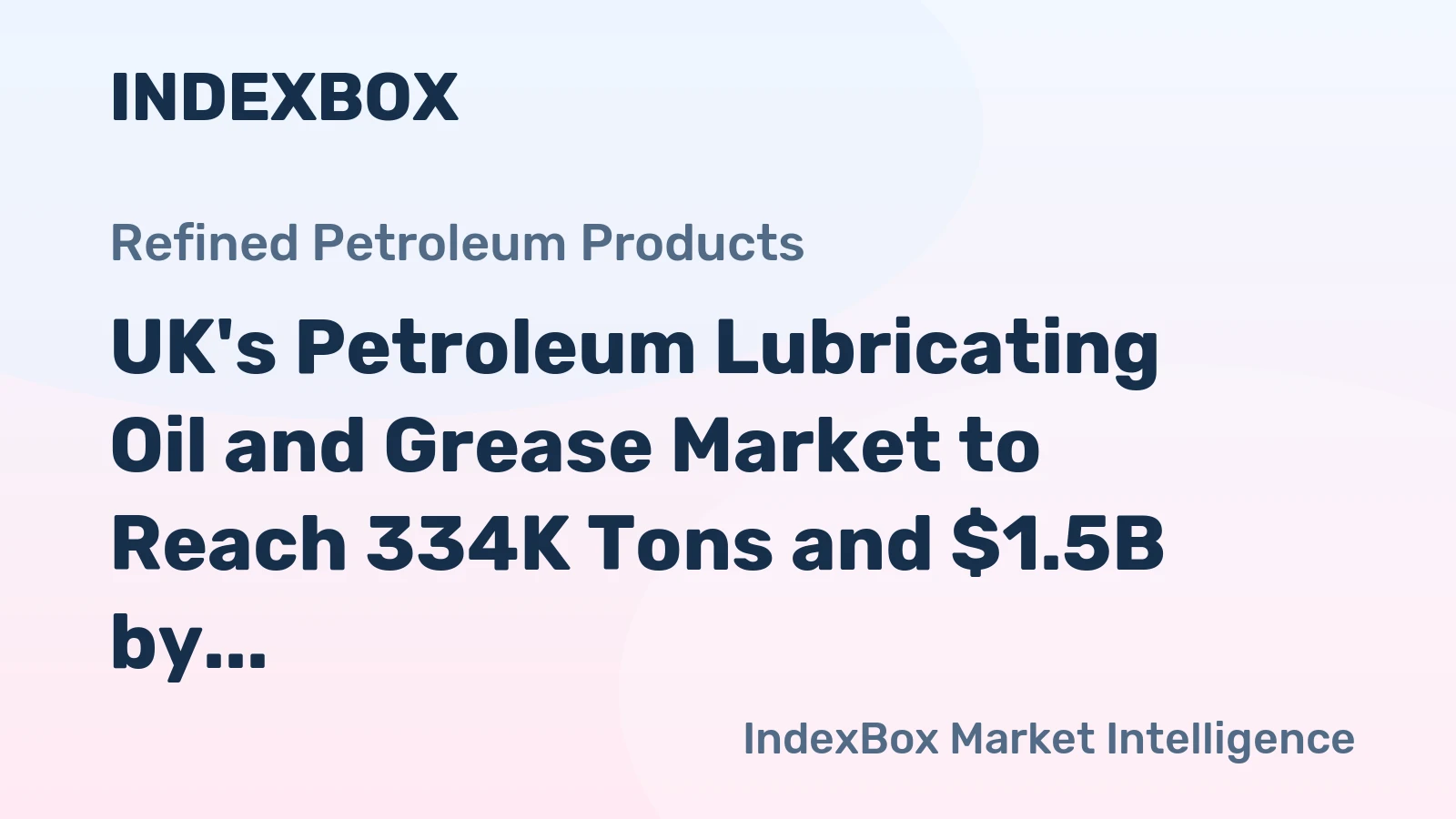 UK's Petroleum Lubricating Oil and Grease Market to Reach 334K Tons and $1.5B by 2035