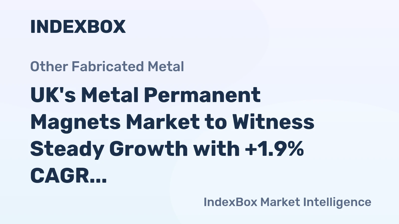 UK's Metal Permanent Magnets Market to Witness Steady Growth with +1.9% CAGR from 2024 to 2035