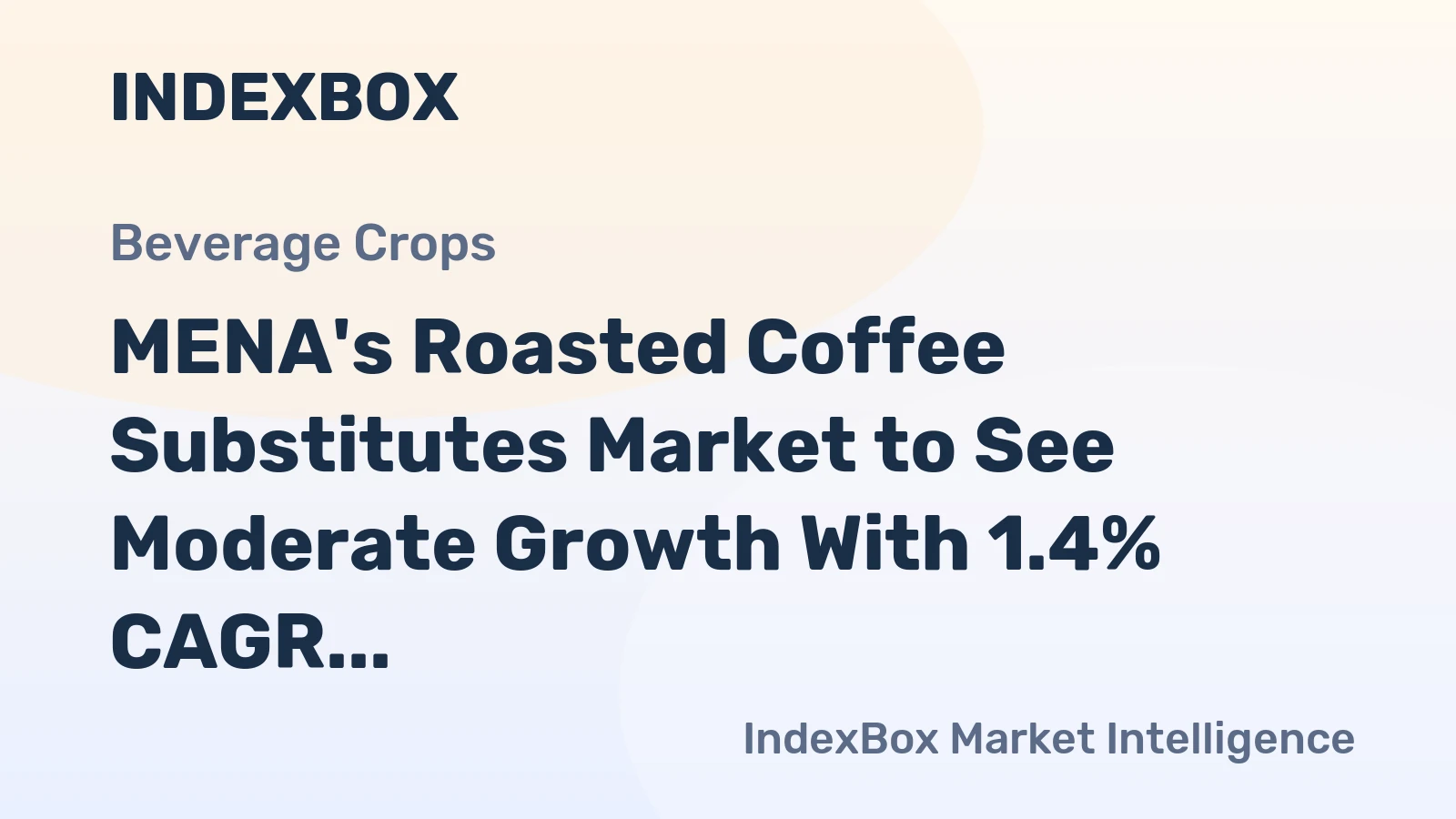 MENA's Roasted Coffee Substitutes Market to See Moderate Growth With 1.4% CAGR Through 2035