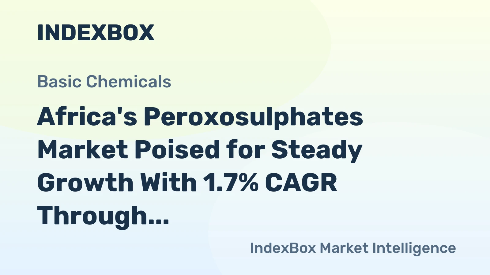Africa's Peroxosulphates Market Poised for Steady Growth With 1.7% CAGR Through 2035