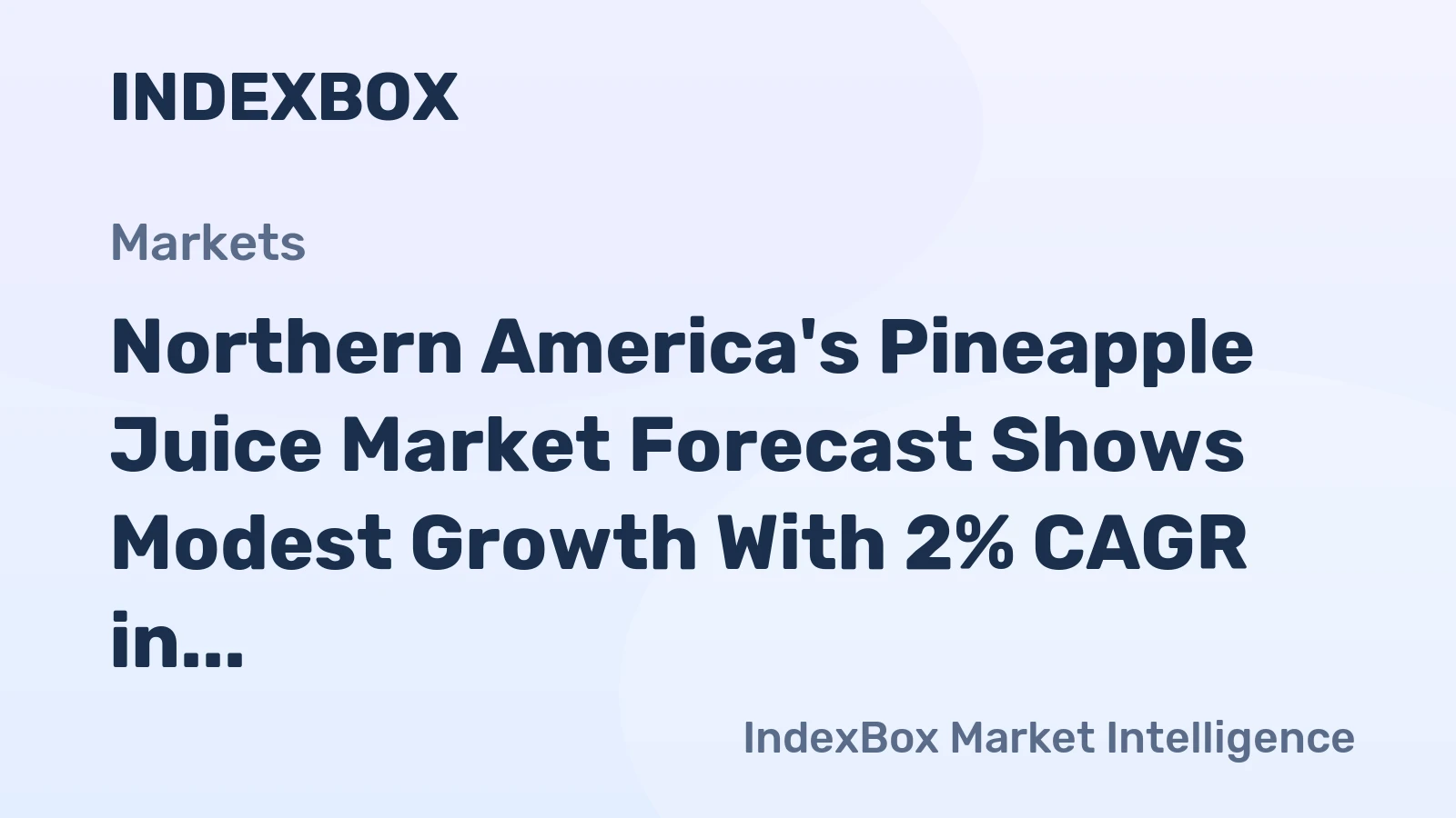 Northern America's Pineapple Juice Market Forecast Shows Modest Growth With 2% CAGR in Value
