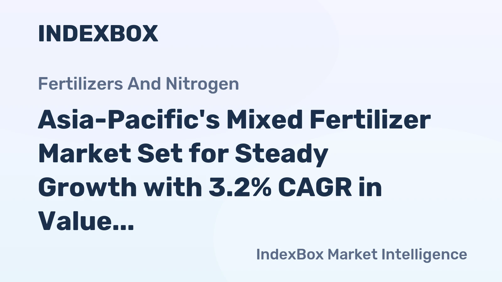 Asia-Pacific's Mixed Fertilizer Market Set for Steady Growth with 3.2% CAGR in Value Through 2035