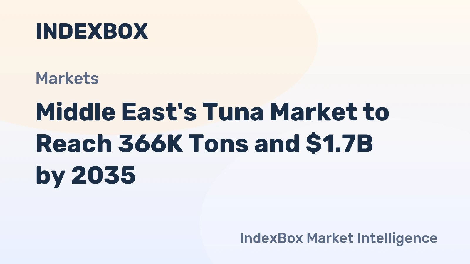 Middle East's Tuna Market to Reach 366K Tons and $1.7B by 2035