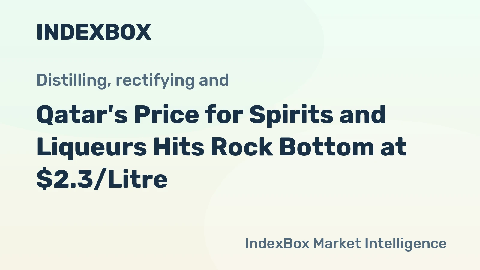 Qatar's Price for Spirits and Liqueurs Hits Rock Bottom at $2.3/Litre
