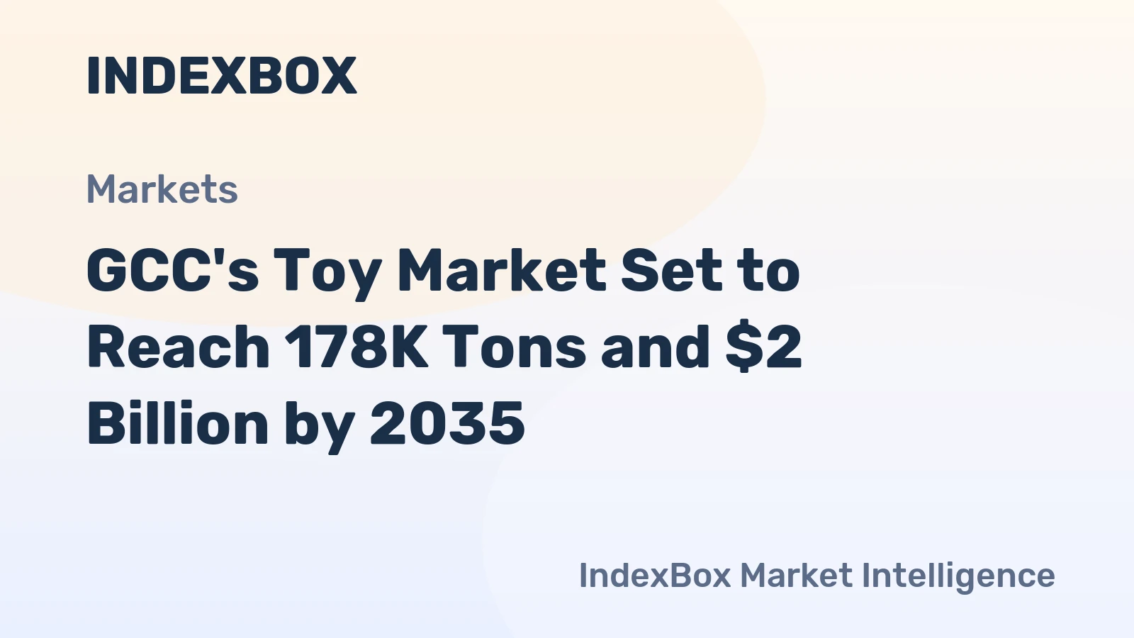 GCC's Toy Market Set to Reach 178K Tons and $2 Billion by 2035