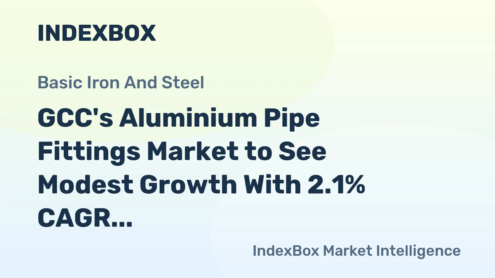 GCC's Aluminium Pipe Fittings Market to See Modest Growth With 2.1% CAGR in Value Through 2035