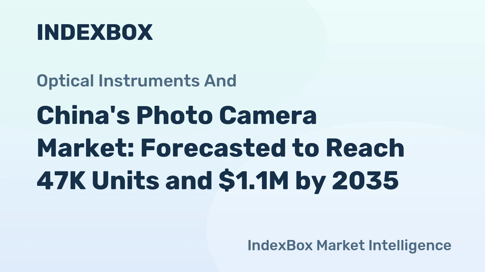 China's Photo Camera Market: Forecasted to Reach 47K Units and $1.1M by 2035