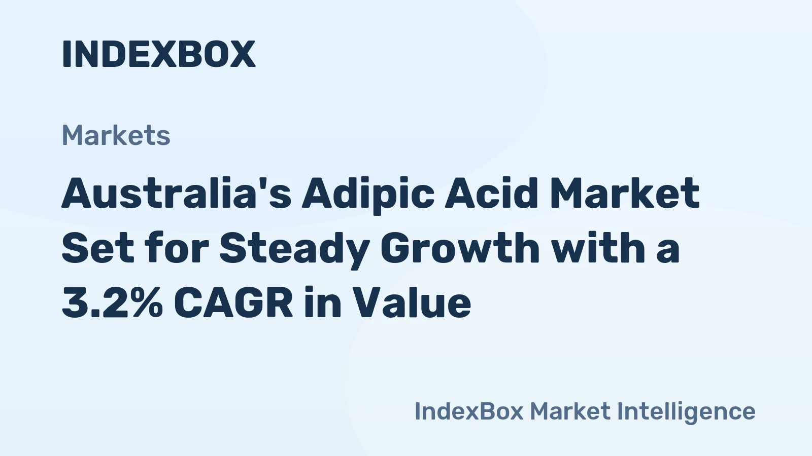 Australia's Adipic Acid Market Set for Steady Growth with a 3.2% CAGR in Value