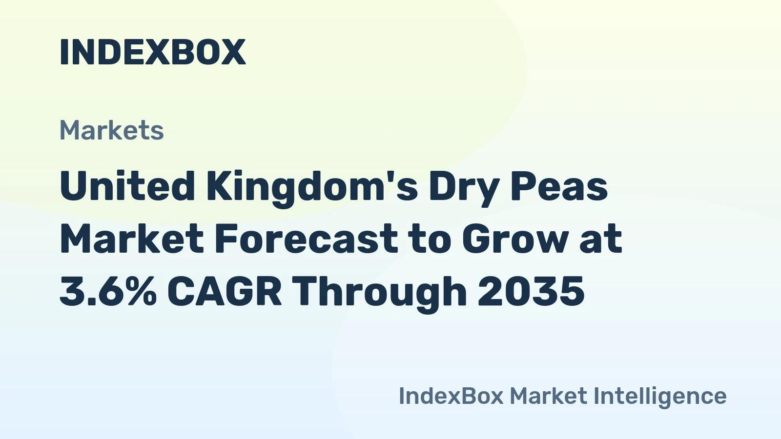 United Kingdom's Dry Peas Market Forecast to Grow at 3.6% CAGR Through 2035