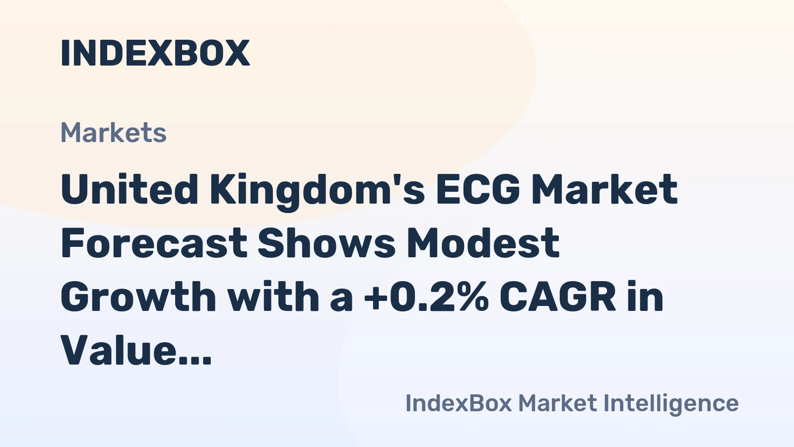 United Kingdom's ECG Market Forecast Shows Modest Growth with a +0.2% CAGR in Value