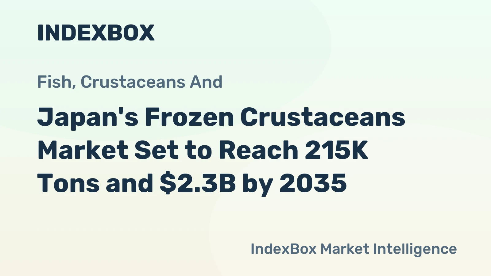 Japan's Frozen Crustaceans Market Set to Reach 215K Tons and $2.3B by 2035