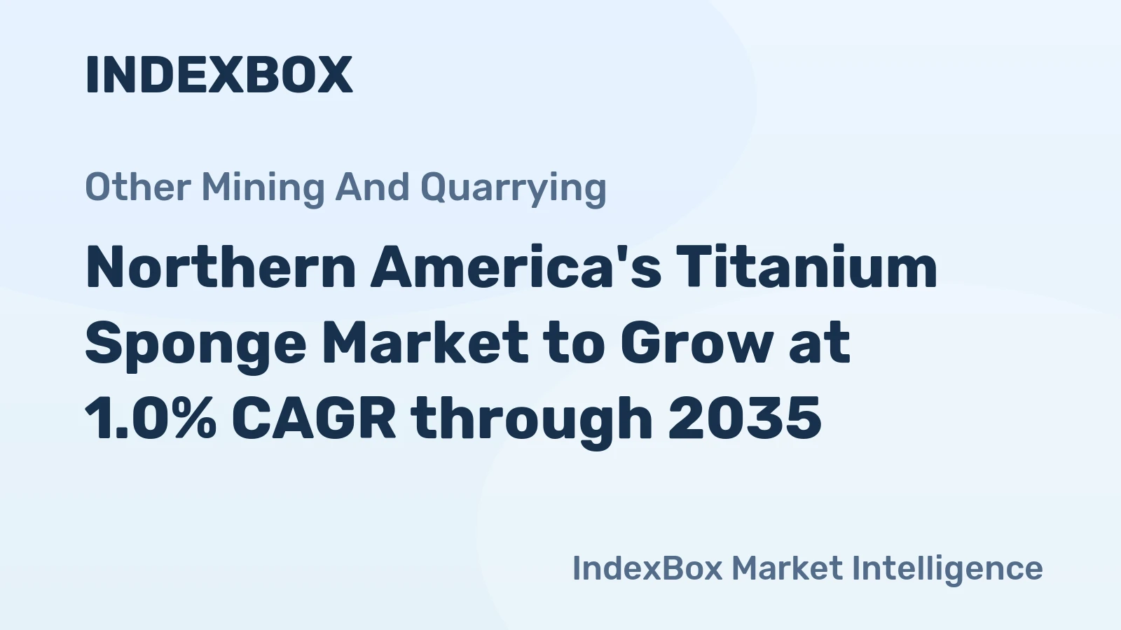 Northern America's Titanium Sponge Market to Grow at 1.0% CAGR through 2035