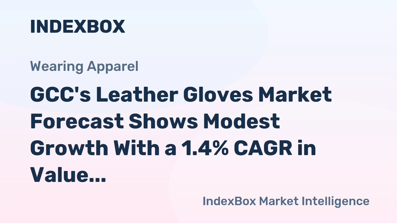 GCC's Leather Gloves Market Forecast Shows Modest Growth With a 1.4% CAGR in Value