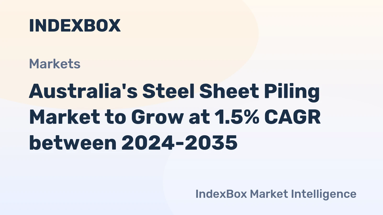 Australia's Steel Sheet Piling Market to Grow at 1.5% CAGR between 2024-2035