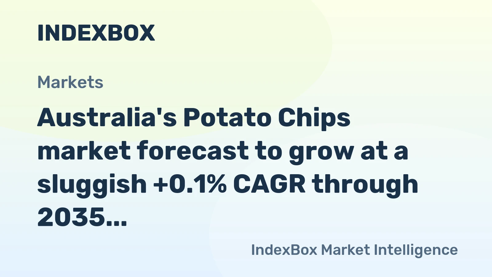 Australia's Potato Chips market forecast to grow at a sluggish +0.1% CAGR through 2035, reaching 149K tons.