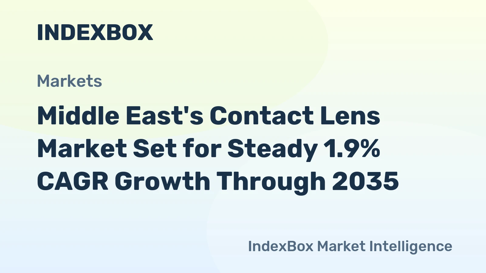 Middle East's Contact Lens Market Set for Steady 1.9% CAGR Growth Through 2035