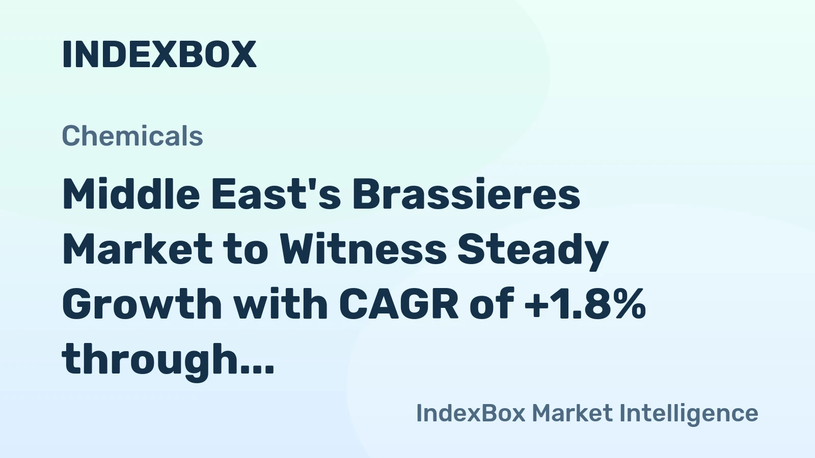 Middle East's Brassieres Market to Witness Steady Growth with CAGR of +1.8% through 2035, Reaching $1.6B