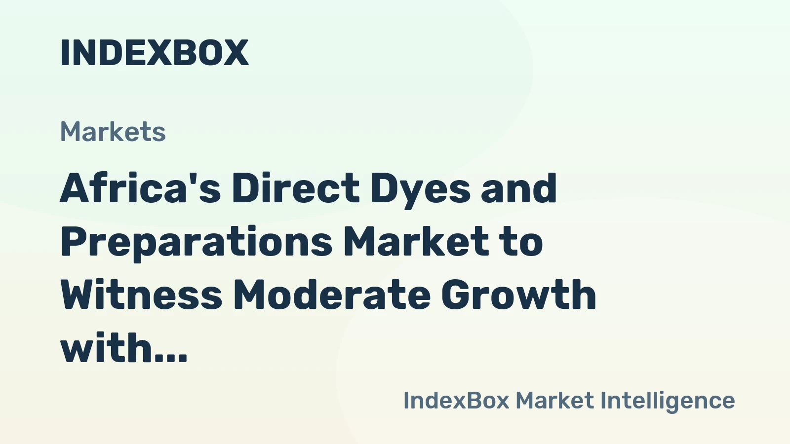 Africa's Direct Dyes and Preparations Market to Witness Moderate Growth with +2.1% CAGR by 2035
