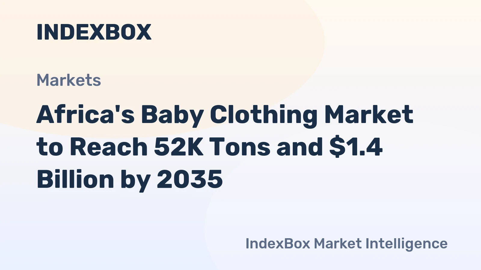 Africa's Baby Clothing Market to Reach 52K Tons and $1.4 Billion by 2035