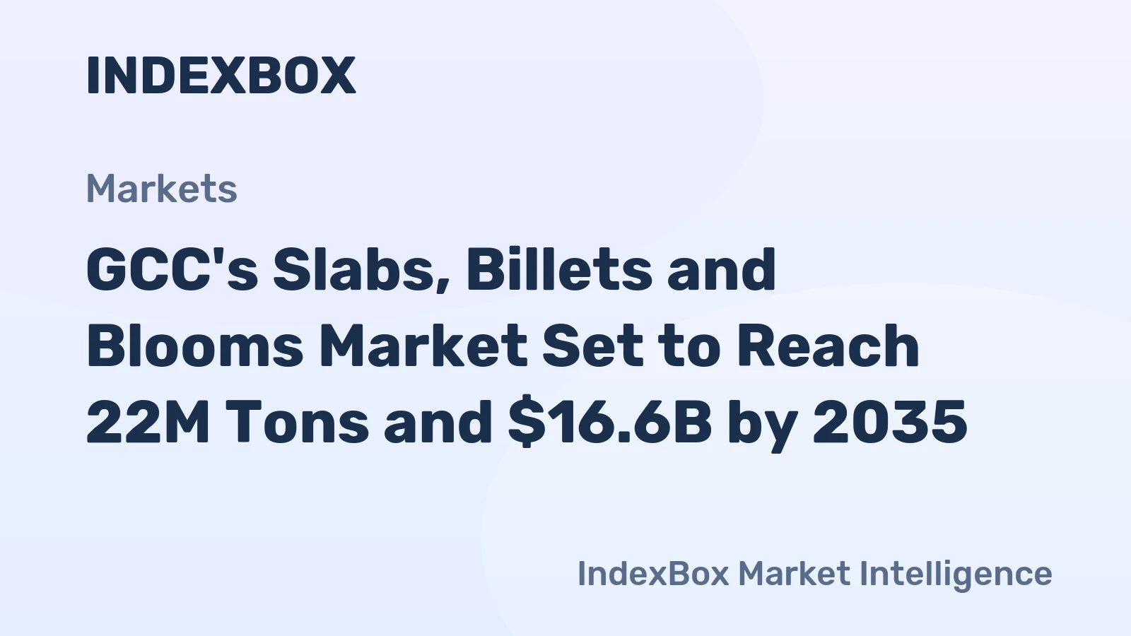 GCC's Slabs, Billets and Blooms Market Set to Reach 22M Tons and $16.6B by 2035