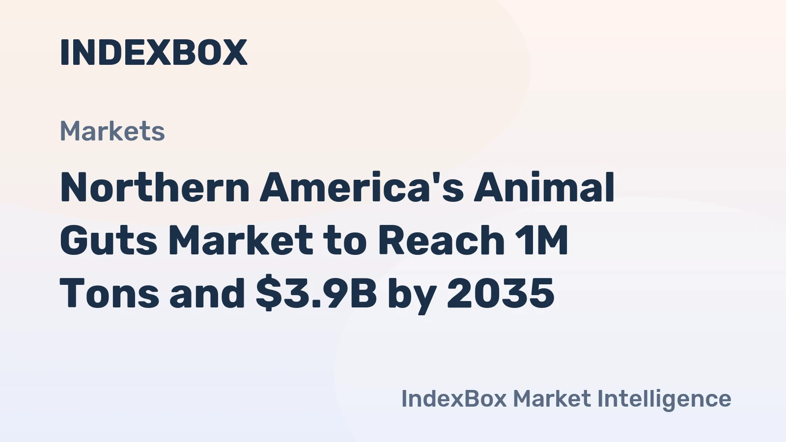Northern America's Animal Guts Market to Reach 1M Tons and $3.9B by 2035
