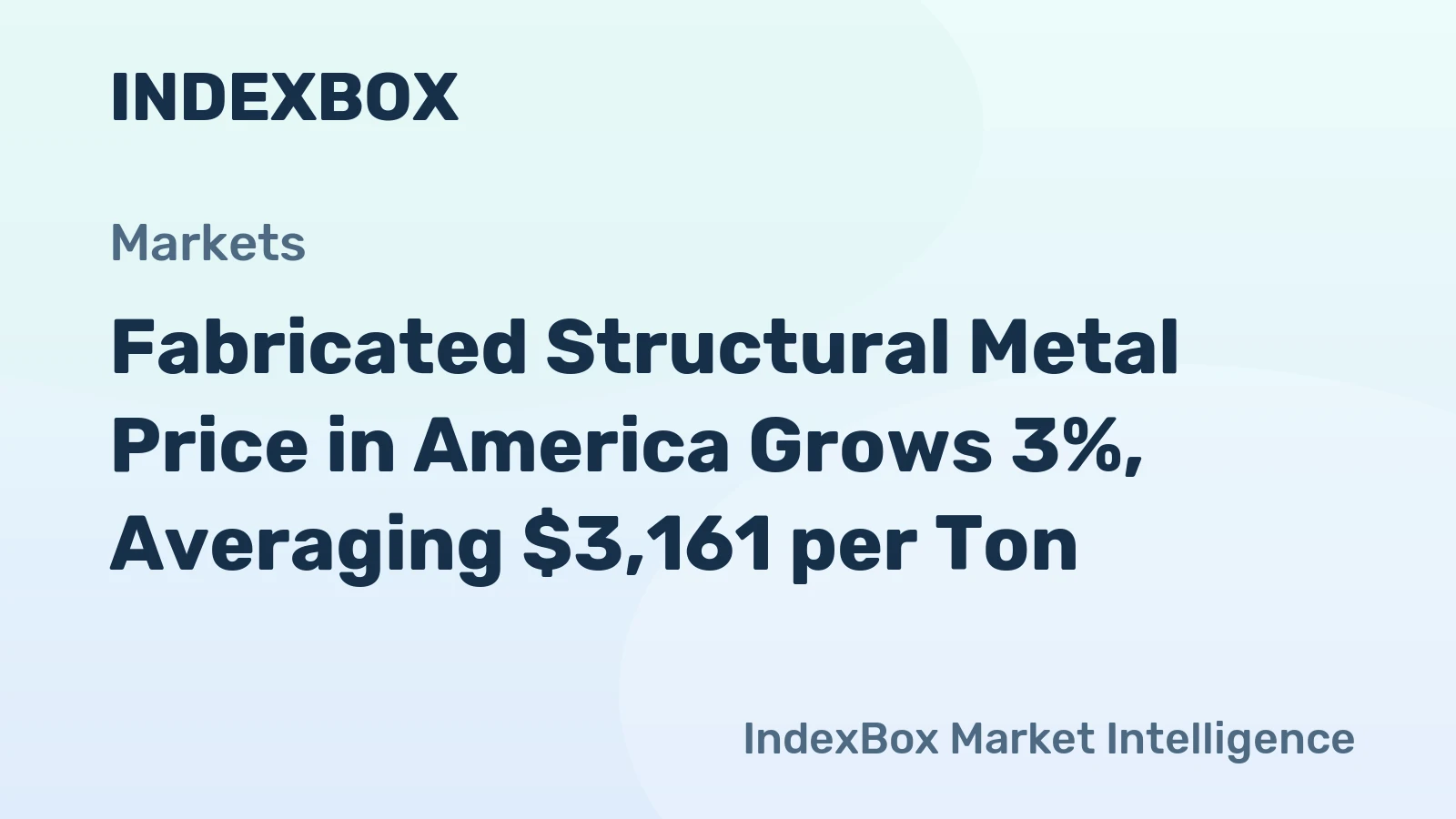 Fabricated Structural Metal Price in America Grows 3%, Averaging $3,161 per Ton