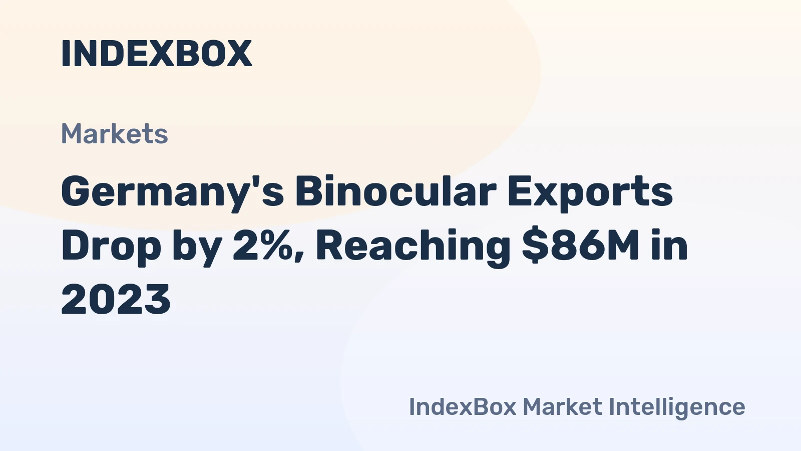 Germany's Binocular Exports Drop by 2%, Reaching $86M in 2023