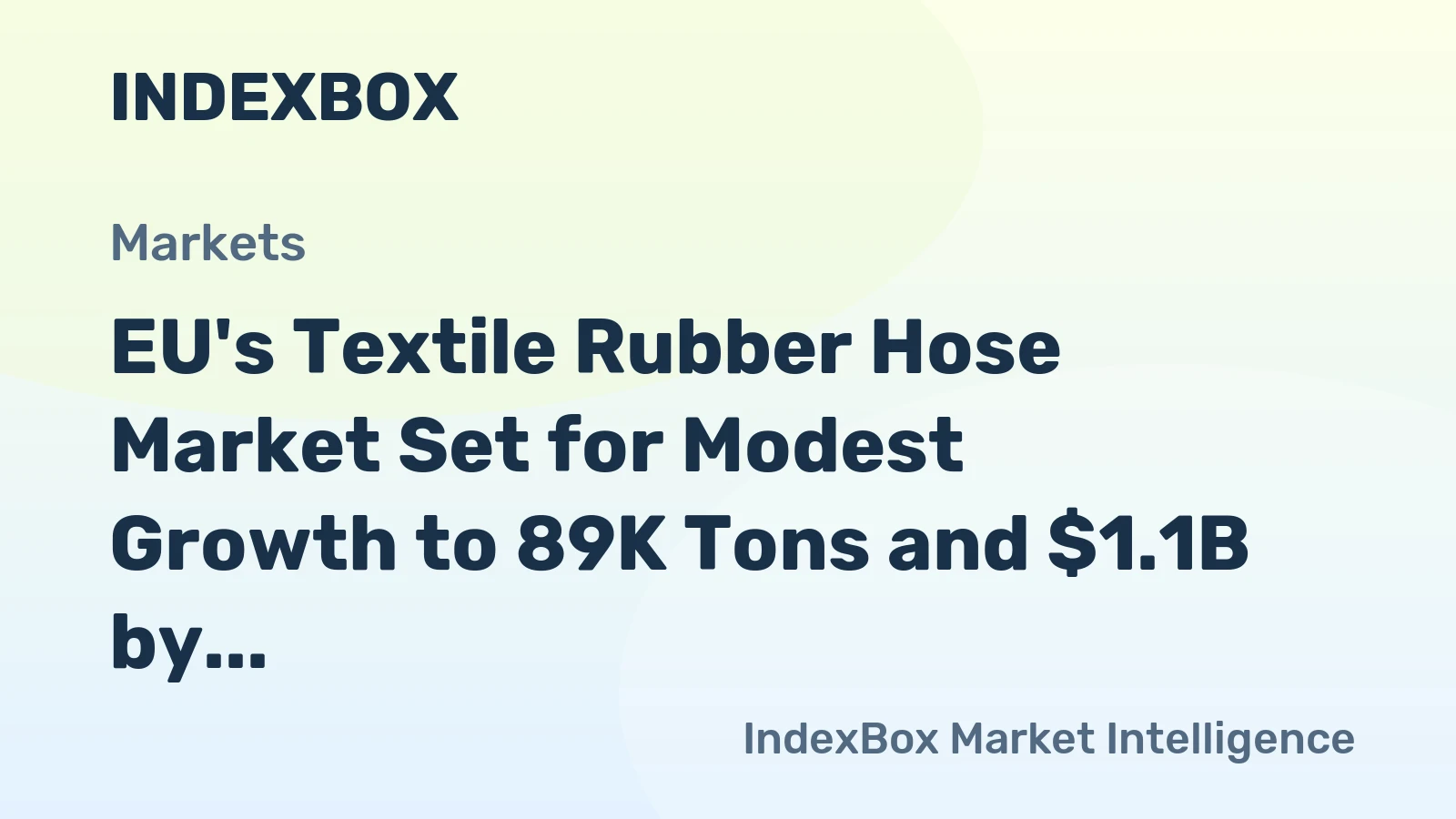 EU's Textile Rubber Hose Market Set for Modest Growth to 89K Tons and $1.1B by 2035