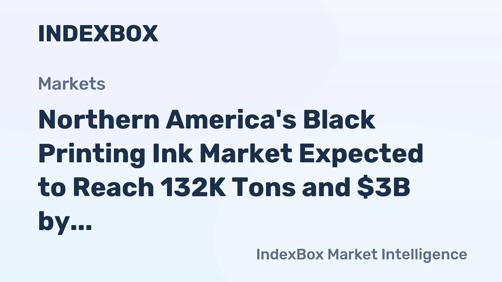 Northern America's Black Printing Ink Market Expected to Reach 132K Tons and $3B by 2035, Driven by Increasing Demand