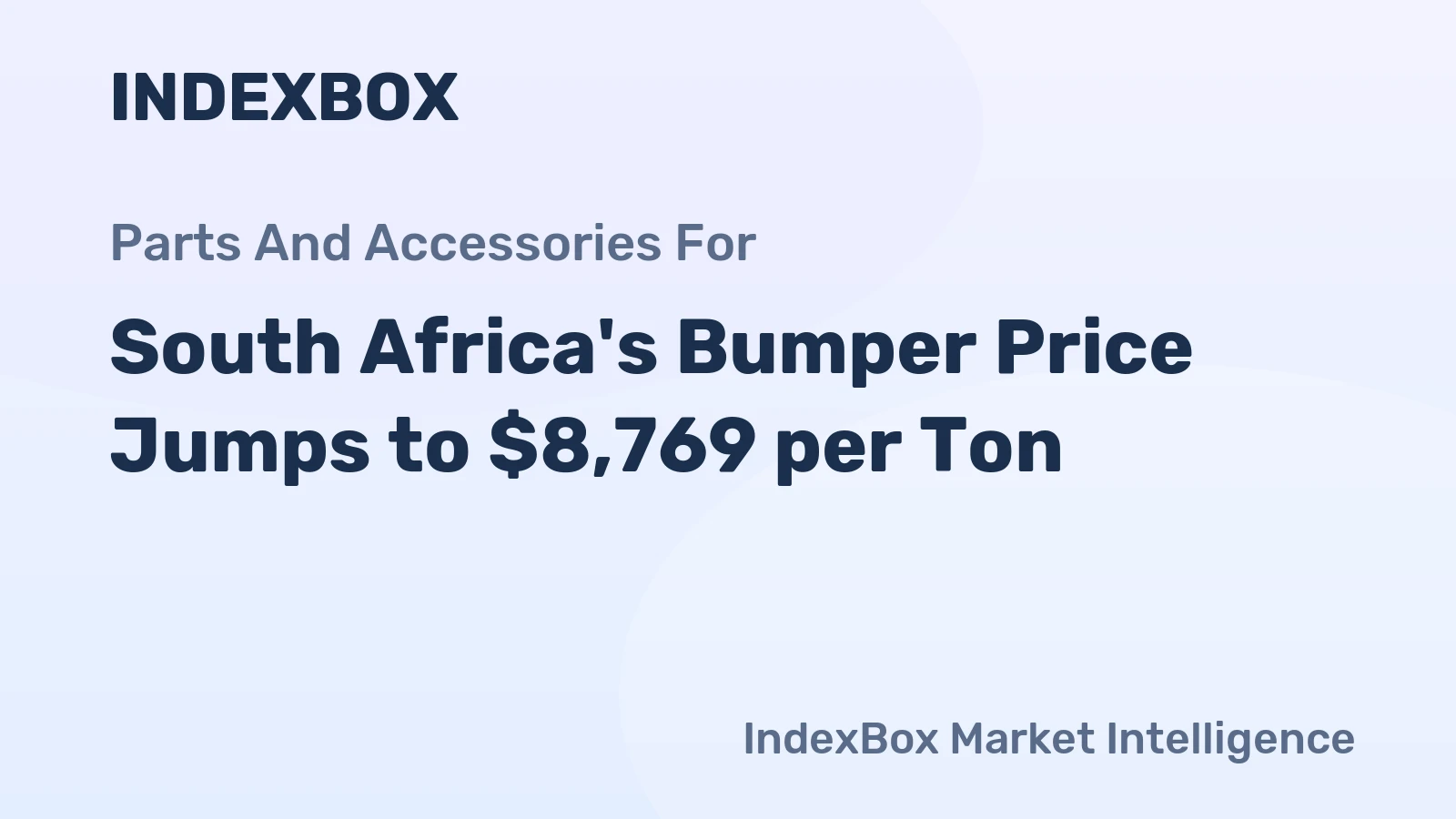 South Africa's Bumper Price Jumps to $8,769 per Ton