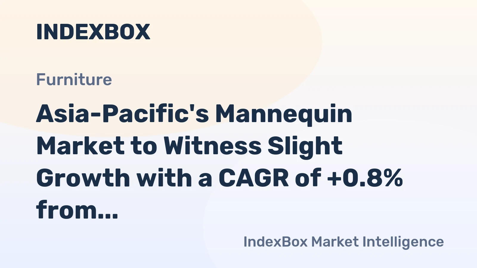 Asia-Pacific's Mannequin Market to Witness Slight Growth with a CAGR of +0.8% from 2024 to 2035