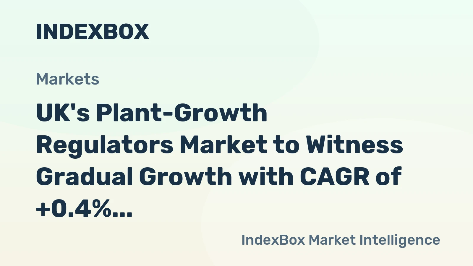 UK's Plant-Growth Regulators Market to Witness Gradual Growth with CAGR of +0.4% Over Next Decade