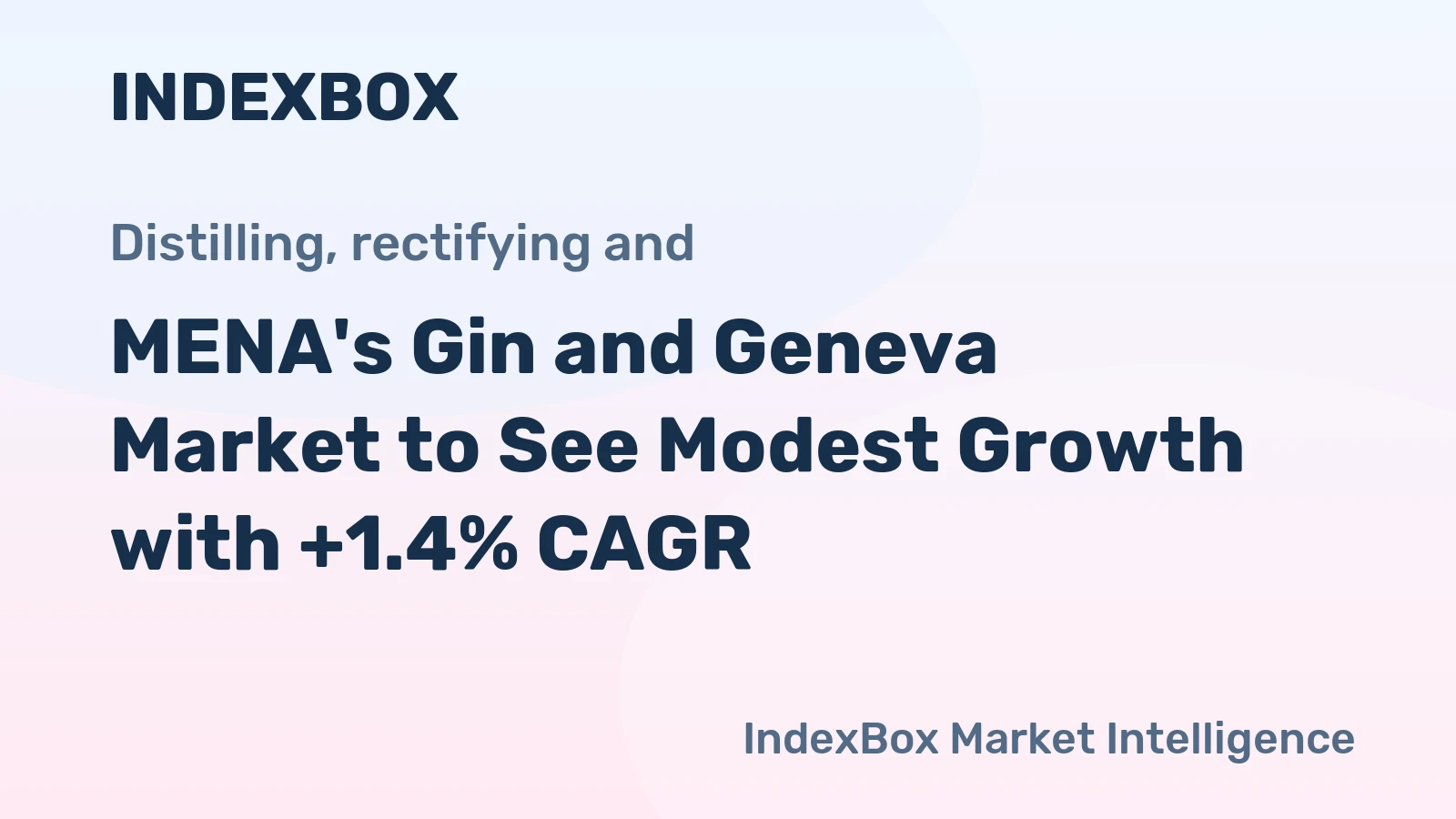 MENA's Gin and Geneva Market to See Modest Growth with +1.4% CAGR