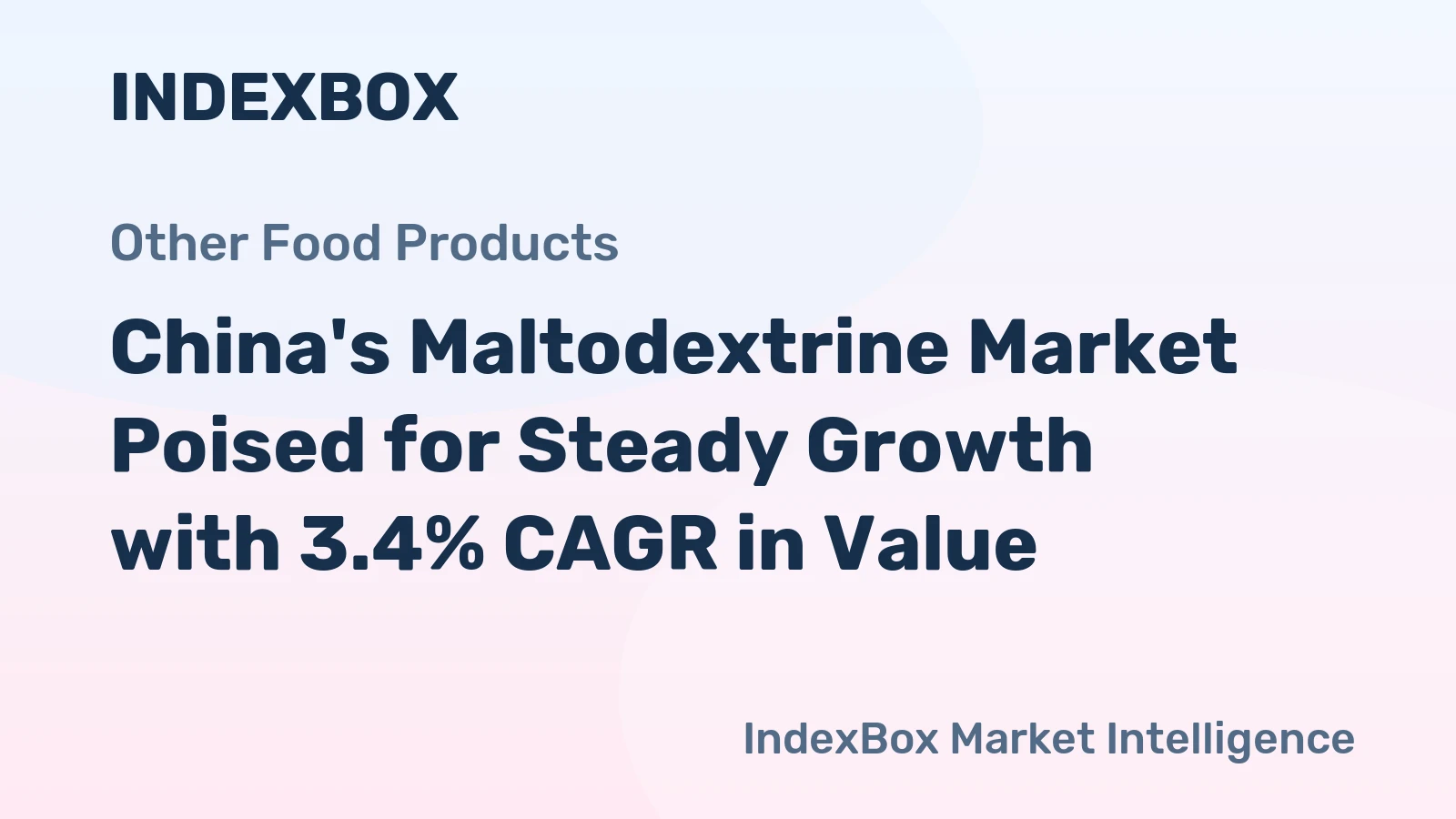 China's Maltodextrine Market Poised for Steady Growth with 3.4% CAGR in Value