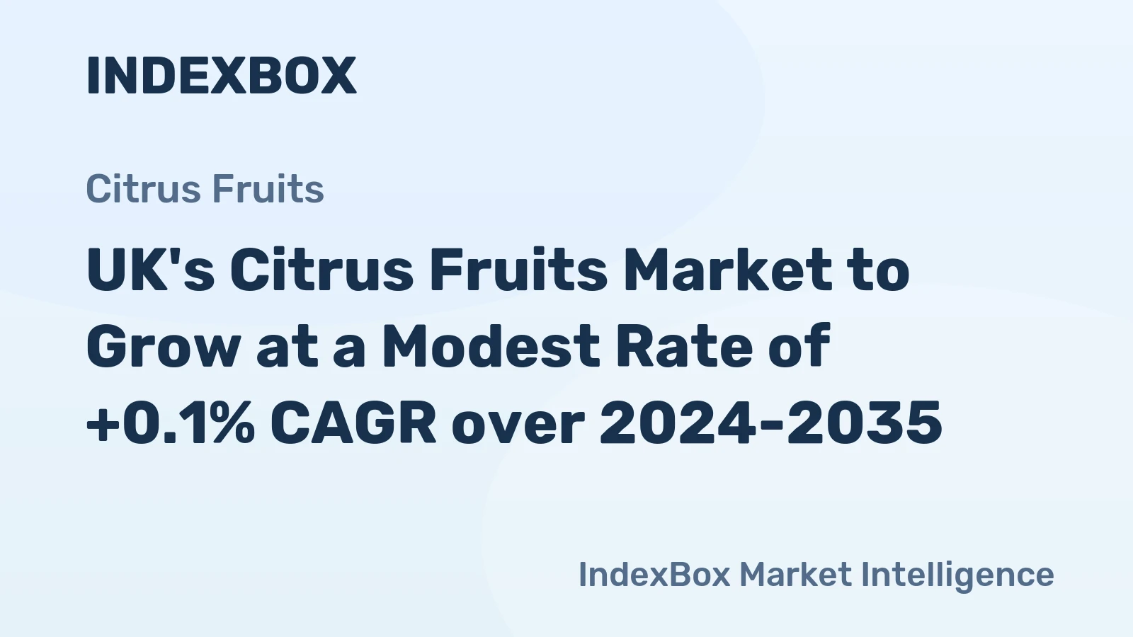 UK's Citrus Fruits Market to Grow at a Modest Rate of +0.1% CAGR over 2024-2035
