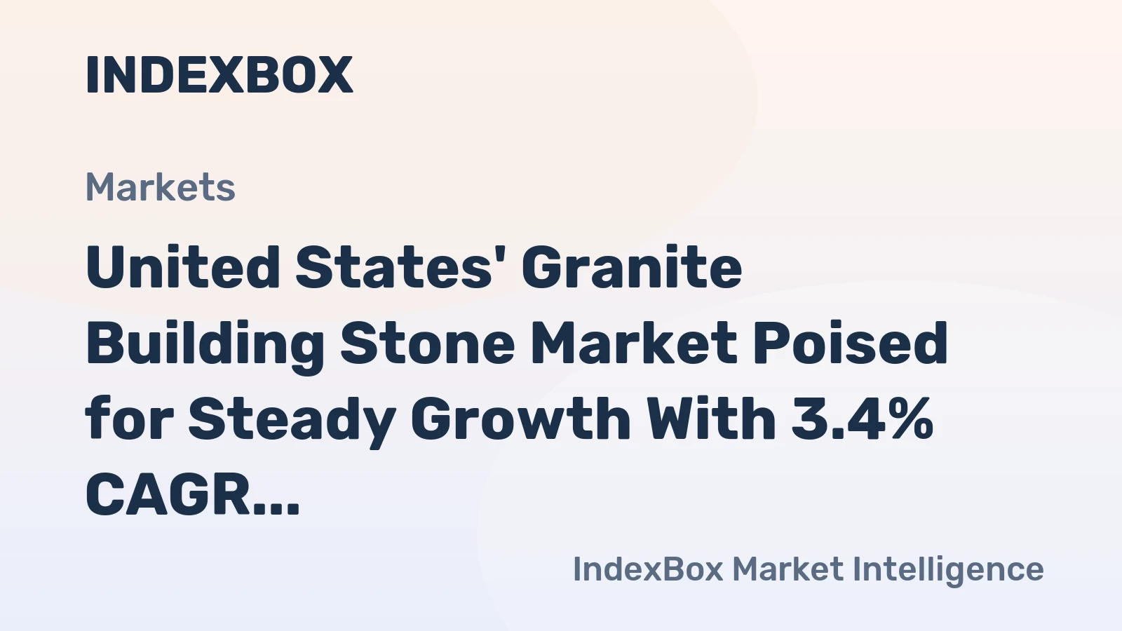 United States' Granite Building Stone Market Poised for Steady Growth With 3.4% CAGR Through 2035