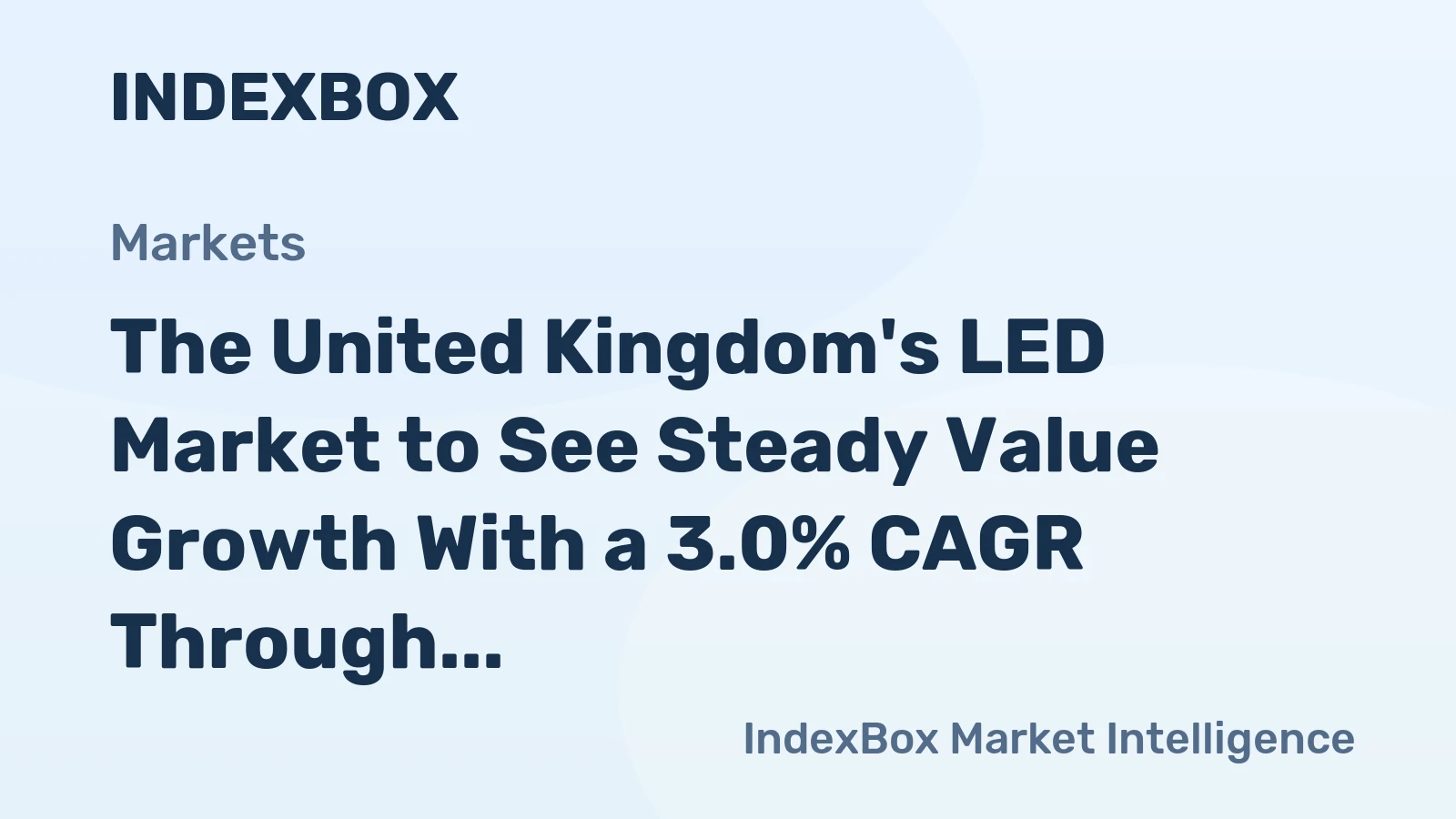 The United Kingdom's LED Market to See Steady Value Growth With a 3.0% CAGR Through 2035