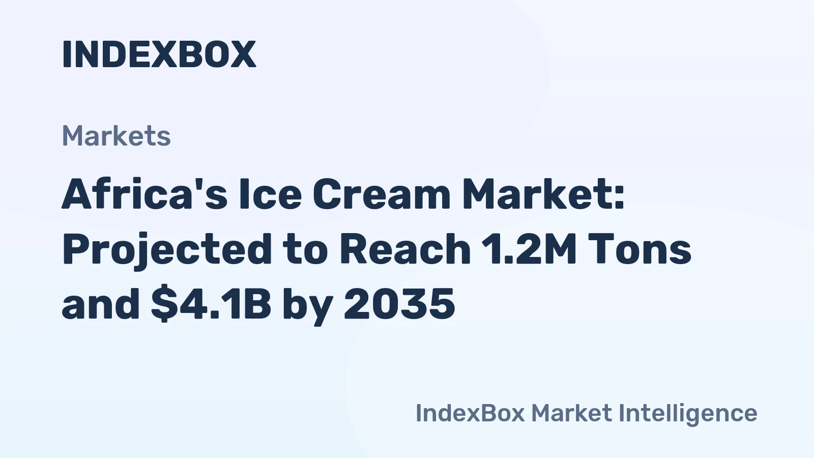 Africa's Ice Cream Market: Projected to Reach 1.2M Tons and $4.1B by 2035