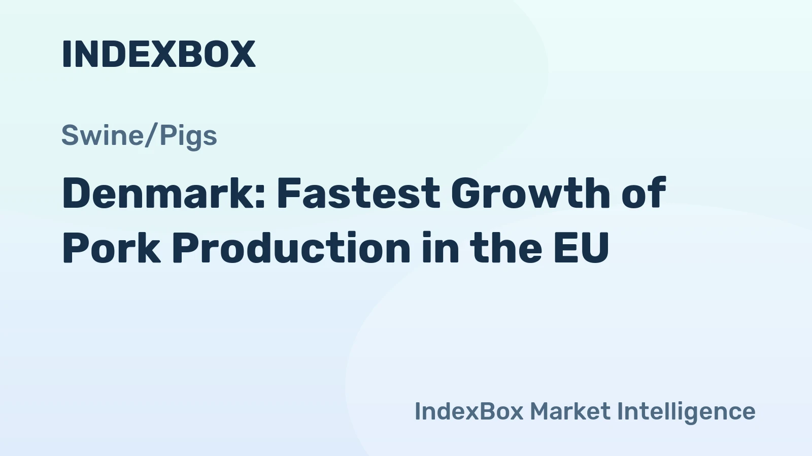 Denmark: Fastest Growth of Pork Production in the EU